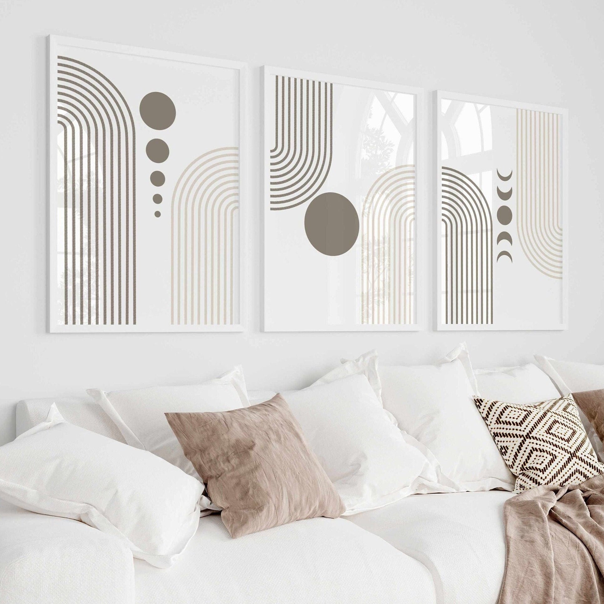 Geometric Rainbow Arch Printable Artmodern Minimalist Decor - Etsy