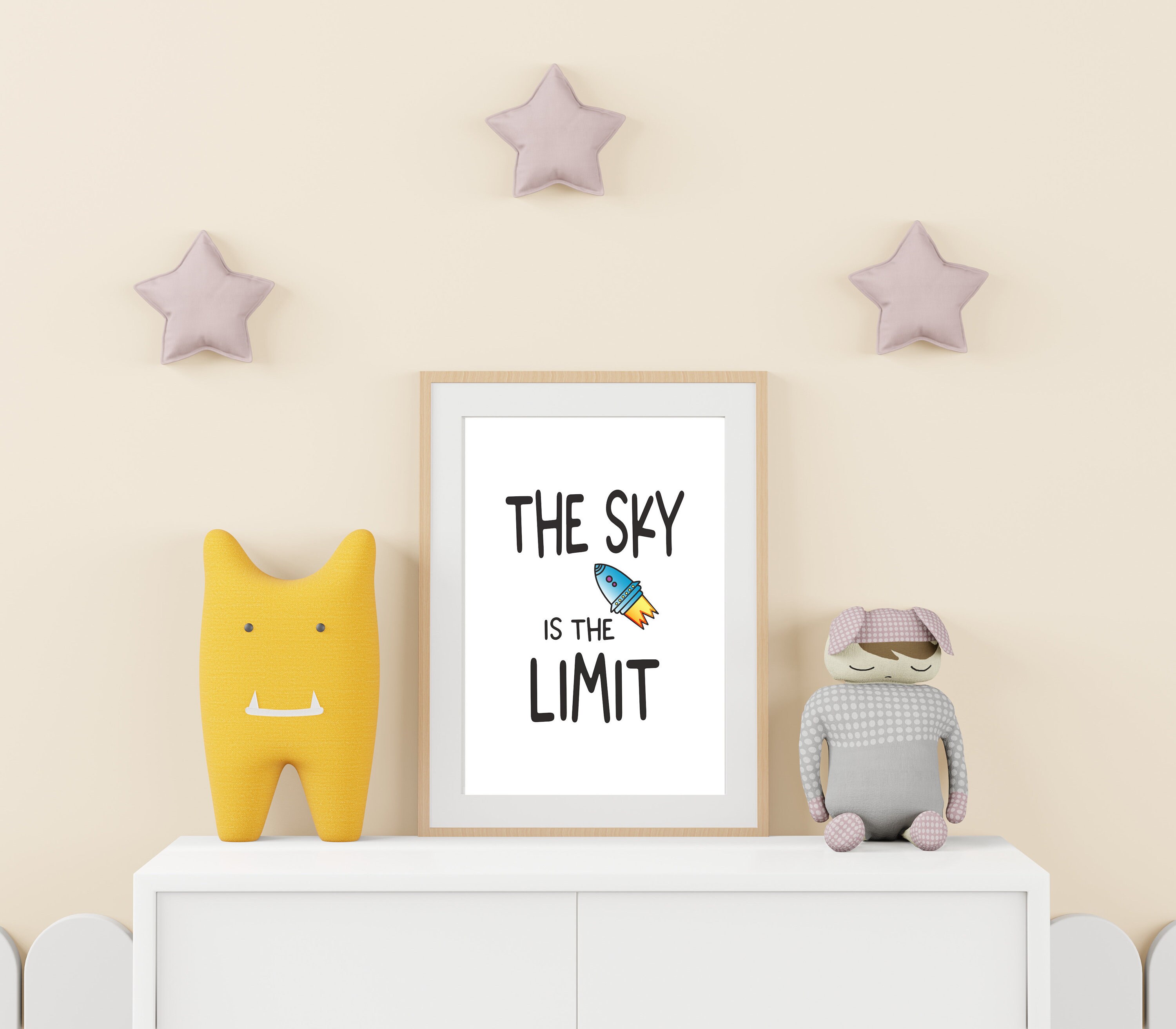 The Sky is the Limit Printable, Nursery Printable, Playroom Decor ...