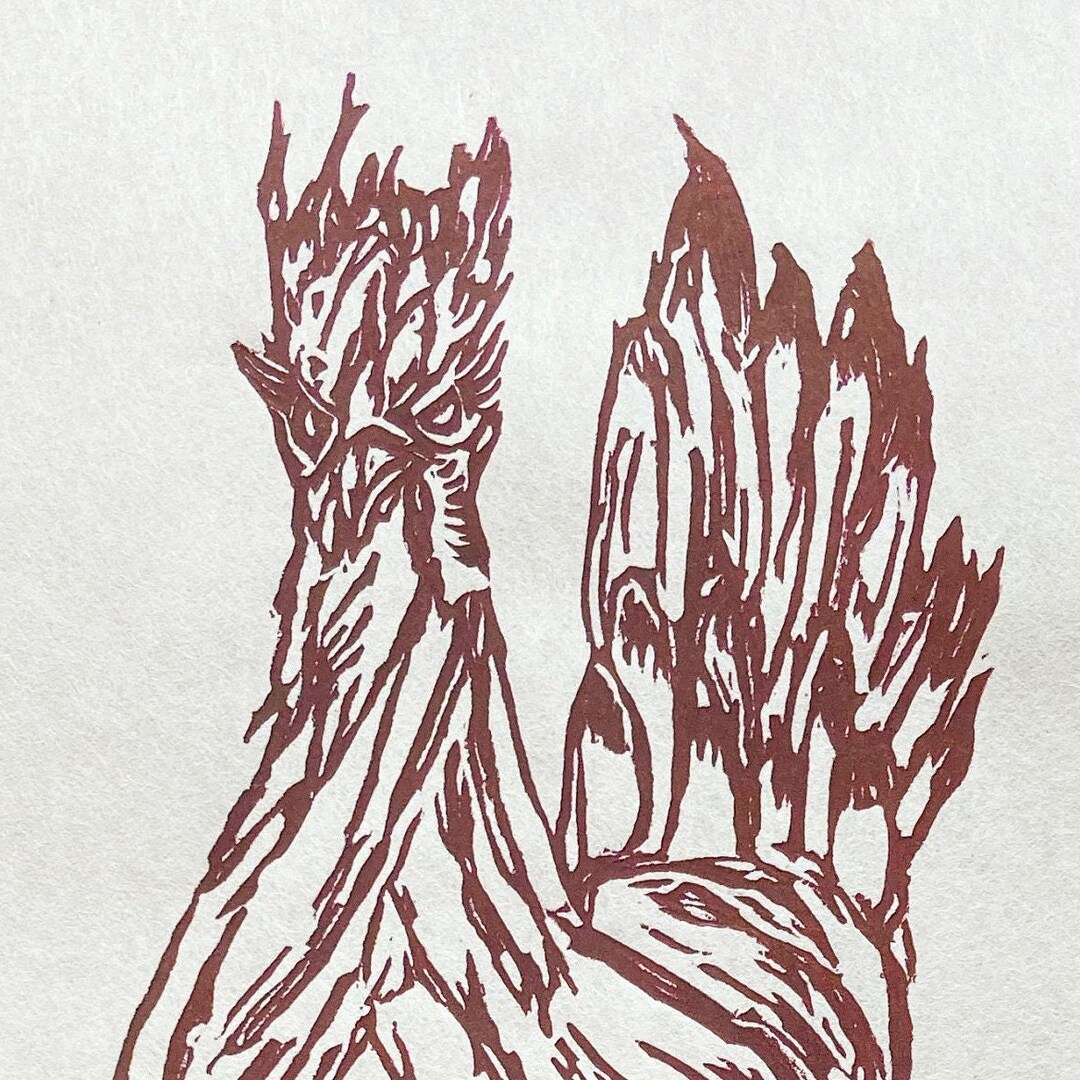 Some Like It Hot, Chicken Linocut Print, Hen Print, Appenzeller ...