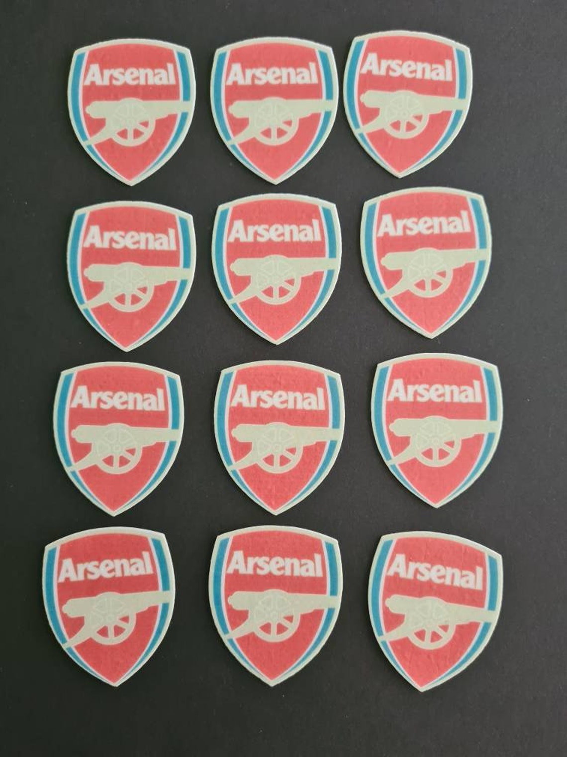Arsenal Cake Topper decal for a large cake printed on sheet | Etsy