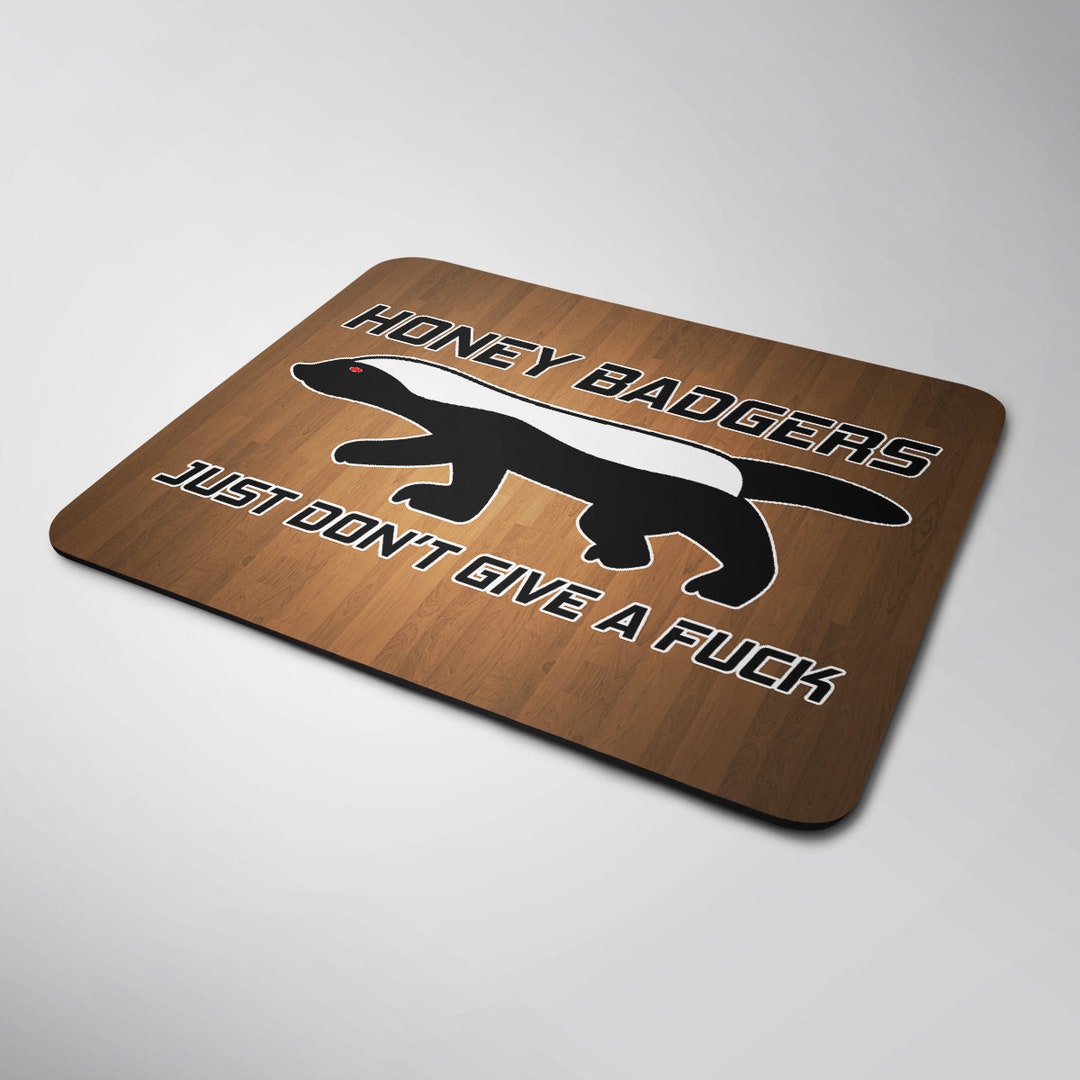 Honey Badger Mouse Pad: Soft Cloth, Rubber Base - Etsy