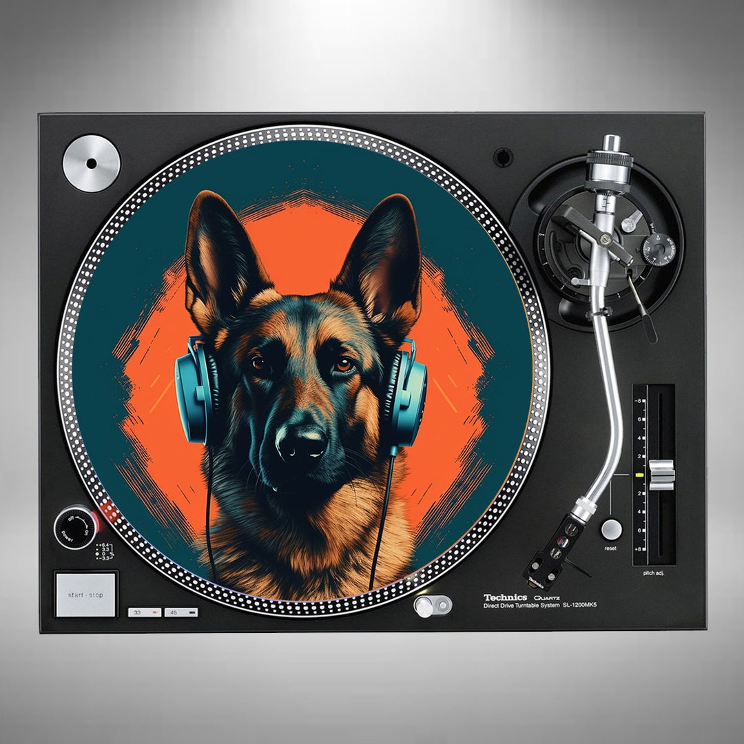 German Shepherd Slipmats DJ Vinyl Record Turntable Individual or a Pair ...