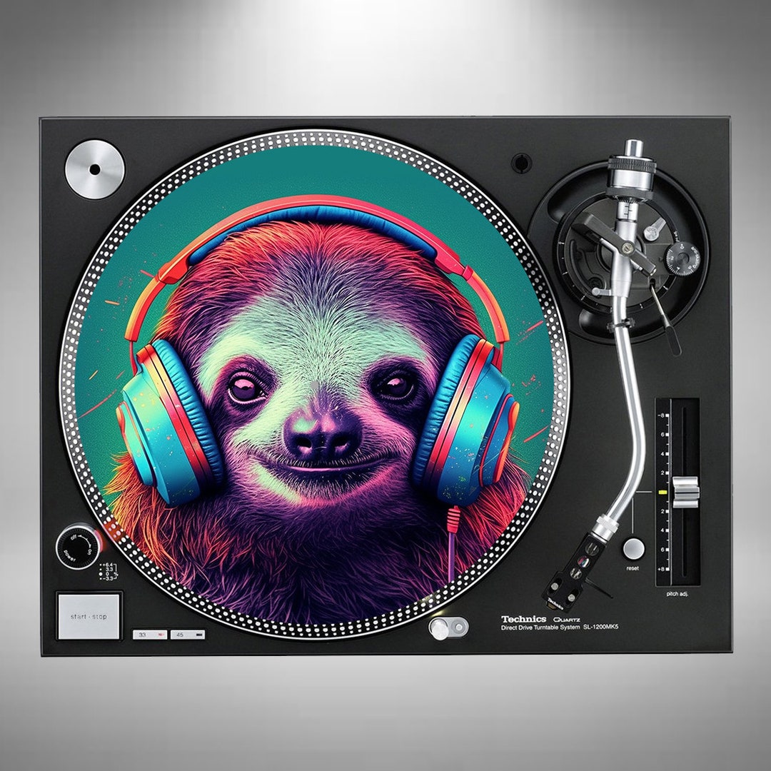 Sloth Slipmats DJ Vinyl Record Turntable Individual or a Pair - Etsy UK