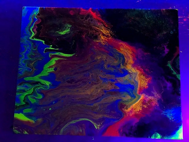 UV Pouring Painting droopy Blacklight Paint - Etsy