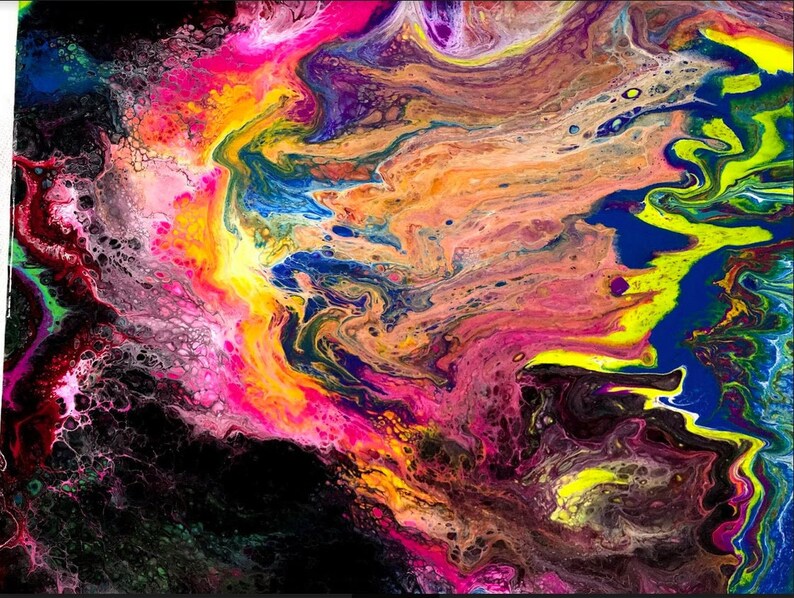 UV Pouring Painting "droopy Blacklight Paint" - Etsy