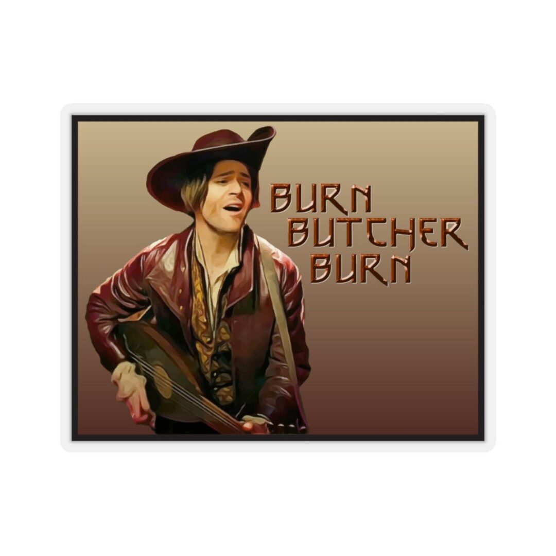 Burn Butcher Burn - Witcher Sticker - Gradient Version - Etsy