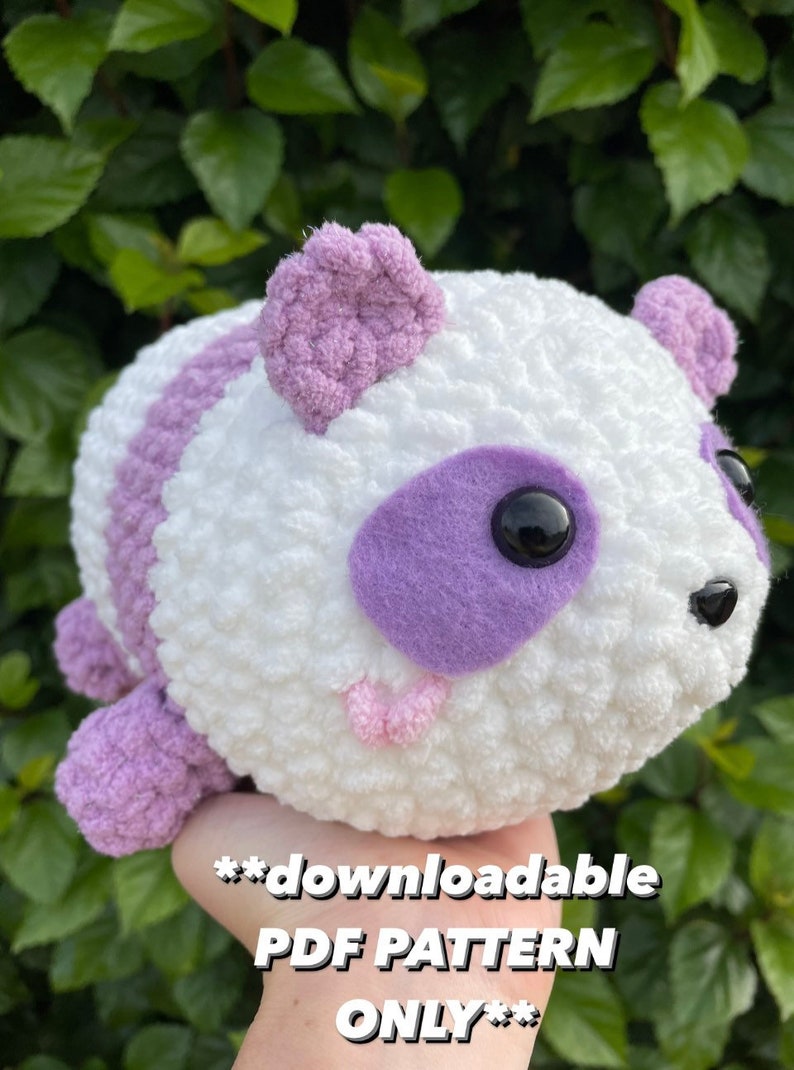 Chonky Panda Crochet Pattern PDF PATTERN ONLY | Etsy