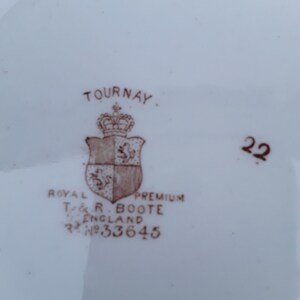 A Rare Antique Collectors Tournay T & R BOOTE Royal Premium Made in ...
