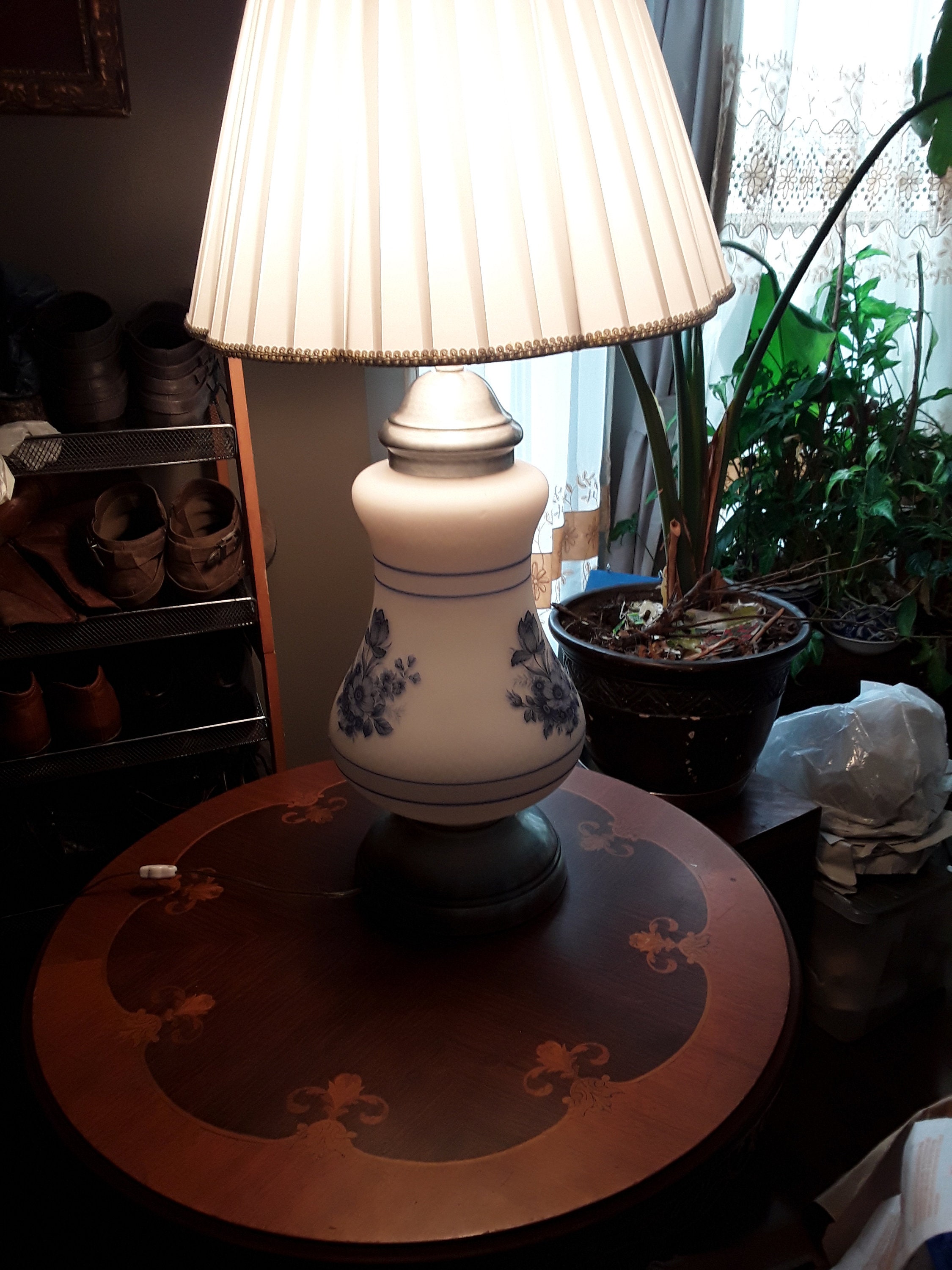 Gorgeous Quiozel Rare Vintage Tall Ceramic White W/blue - Etsy