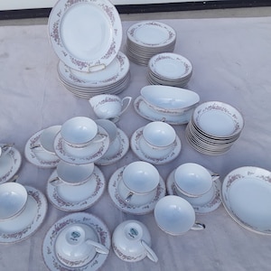 Vintage Mikasa Fine China Jyoto Mikado Dinnerware Set, 66 Pieces - Etsy