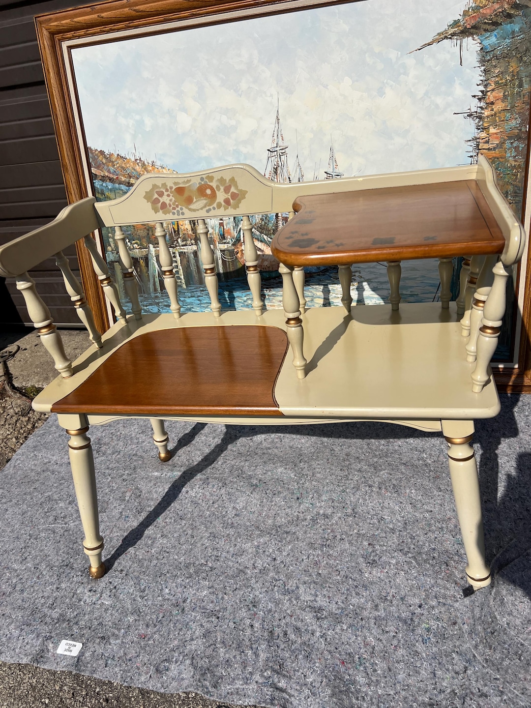 A Soo Cute Vintage Ethan Allen French Provincial Gossip/telephone Table ...