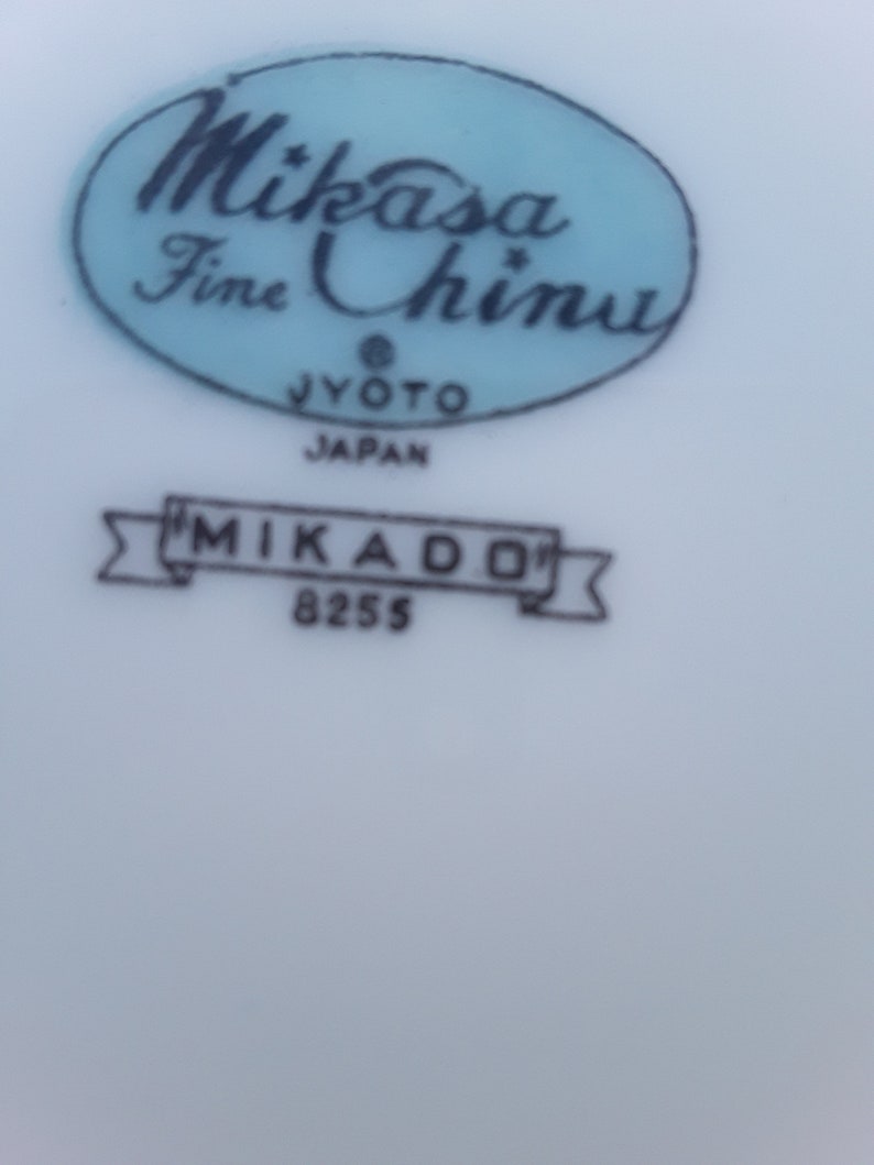 Vintage Mikasa Fine China Jyoto Mikado Dinnerware Set, 66 Pieces - Etsy