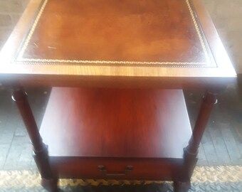 Leather Top Table - Etsy