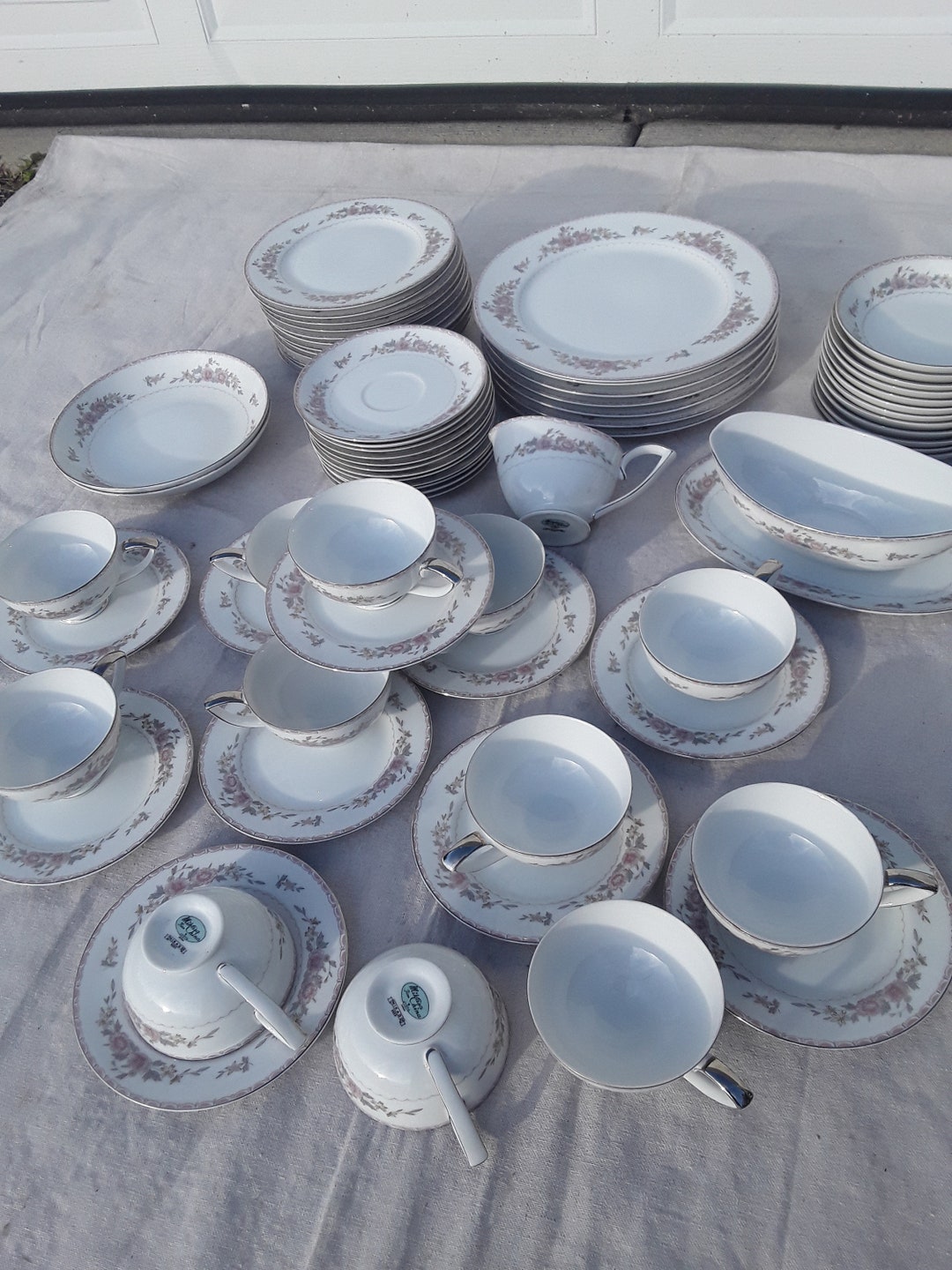 Vintage Mikasa Fine China Jyoto Mikado Dinnerware Set, 66 Pieces - Etsy