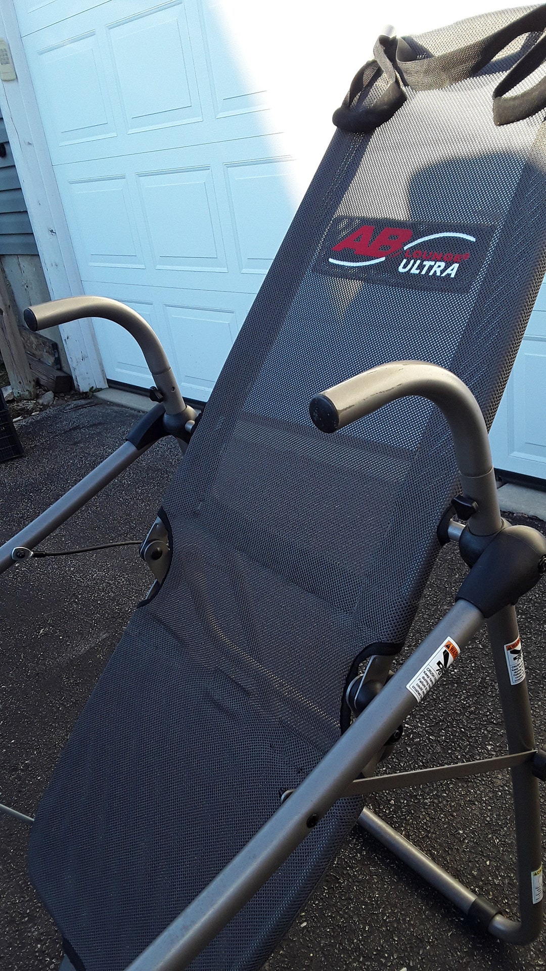 A Vintage Like New Blue Gray Fitness Quest Core Ab Lounge Ultra Workout ...