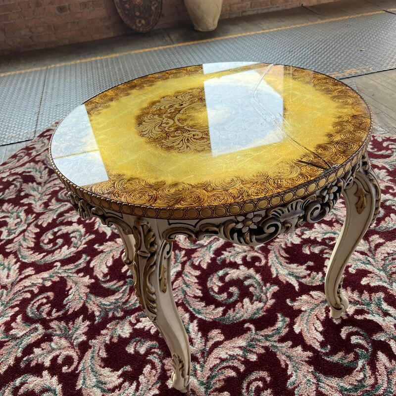 Painted Round Table - Etsy