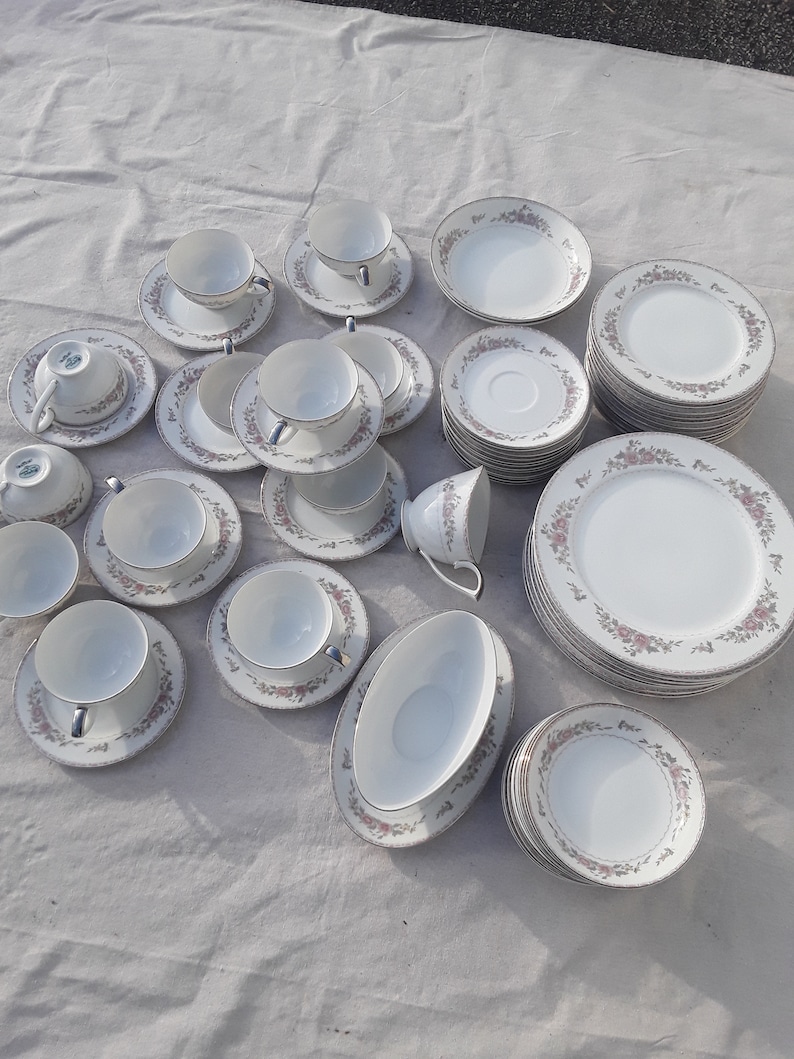 Vintage Mikasa Fine China Jyoto Mikado Dinnerware Set, 66 Pieces - Etsy