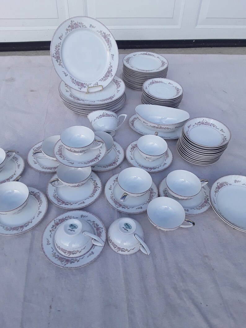Vintage Mikasa Fine China Jyoto Mikado Dinnerware Set, 66 Pieces - Etsy