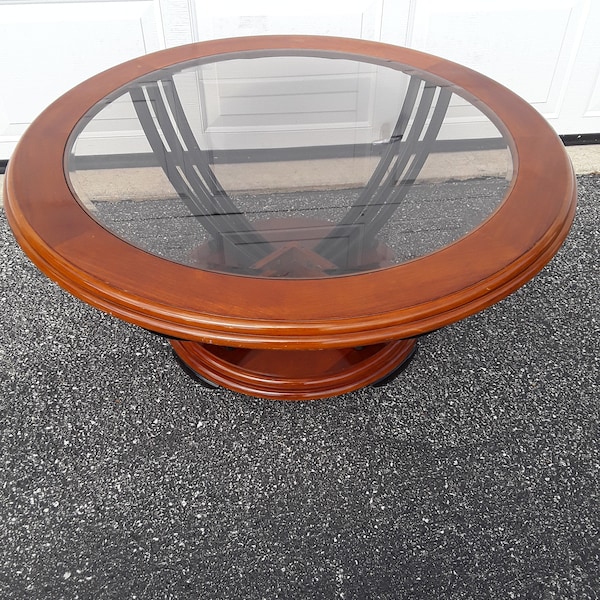 Round Coffee Table Wood Maple - Etsy