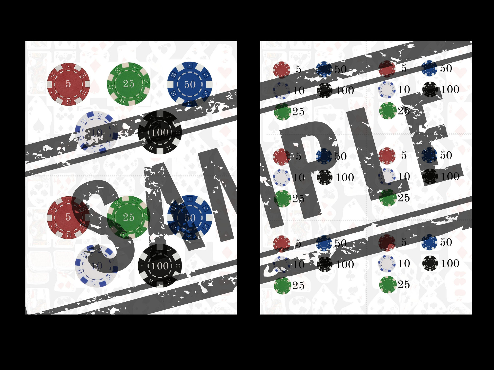 Poker Chip Value Printables - Etsy