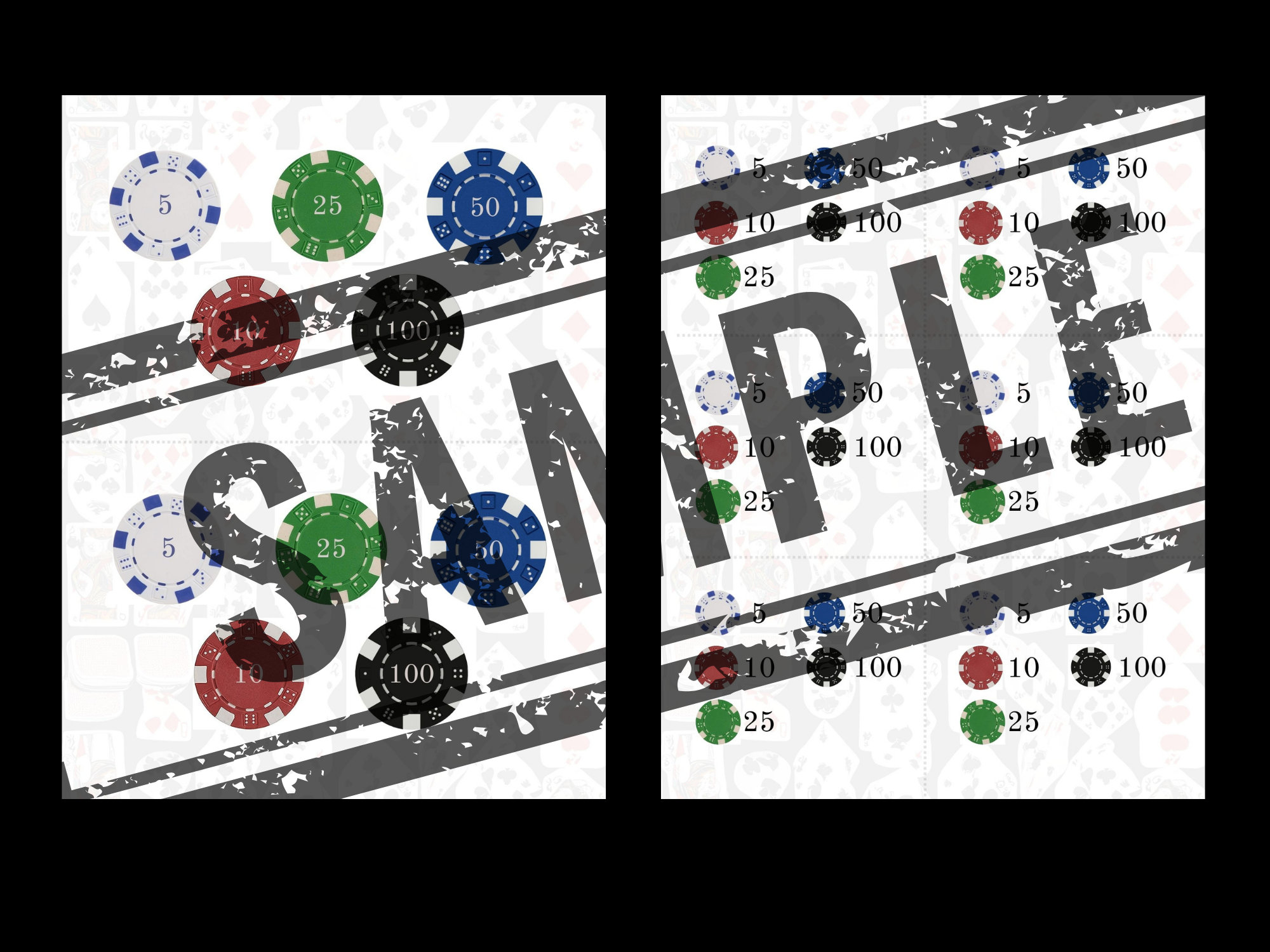 Poker Chip Value Printables - Etsy