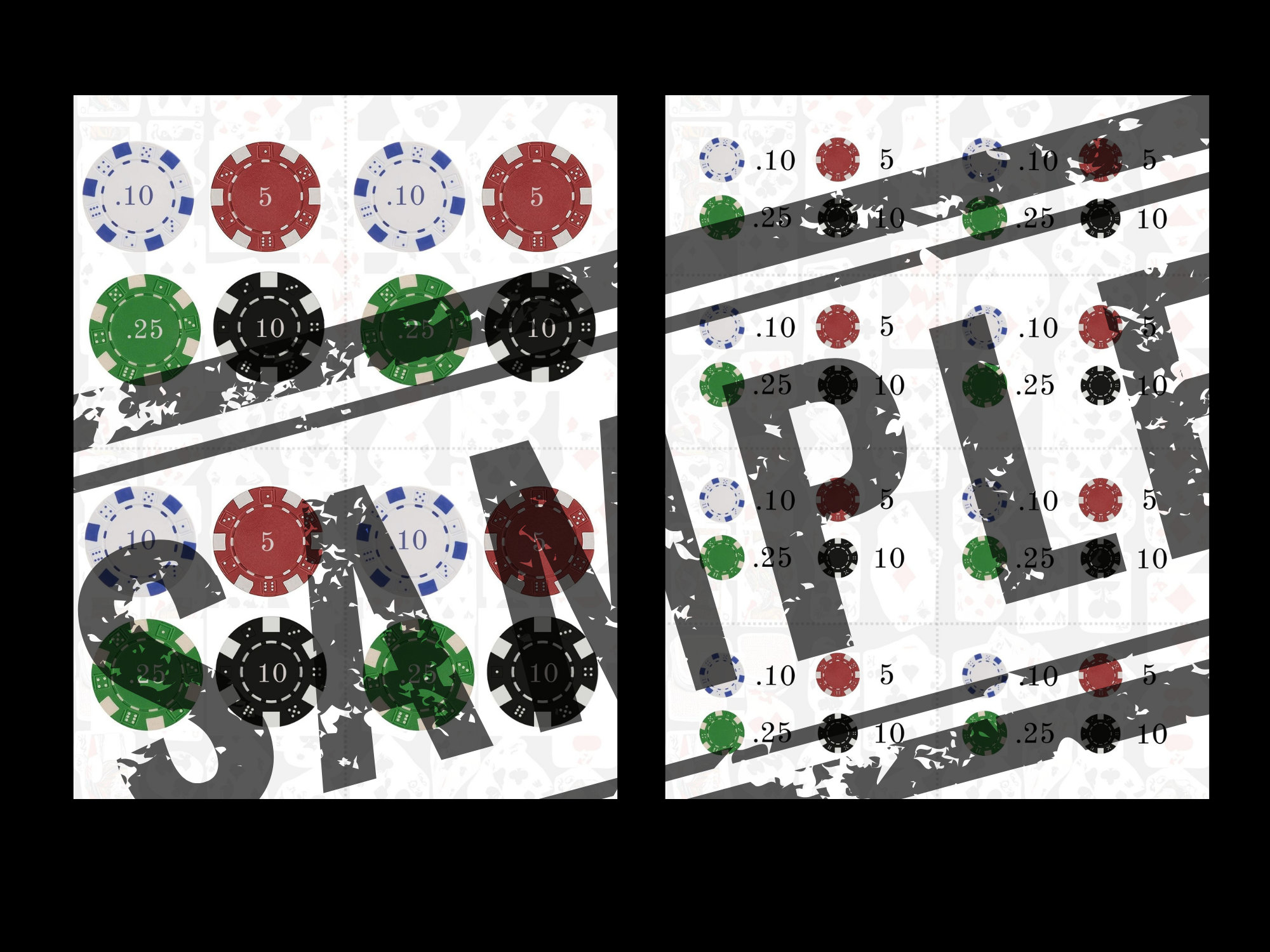 Poker Chip Value Printables - Etsy