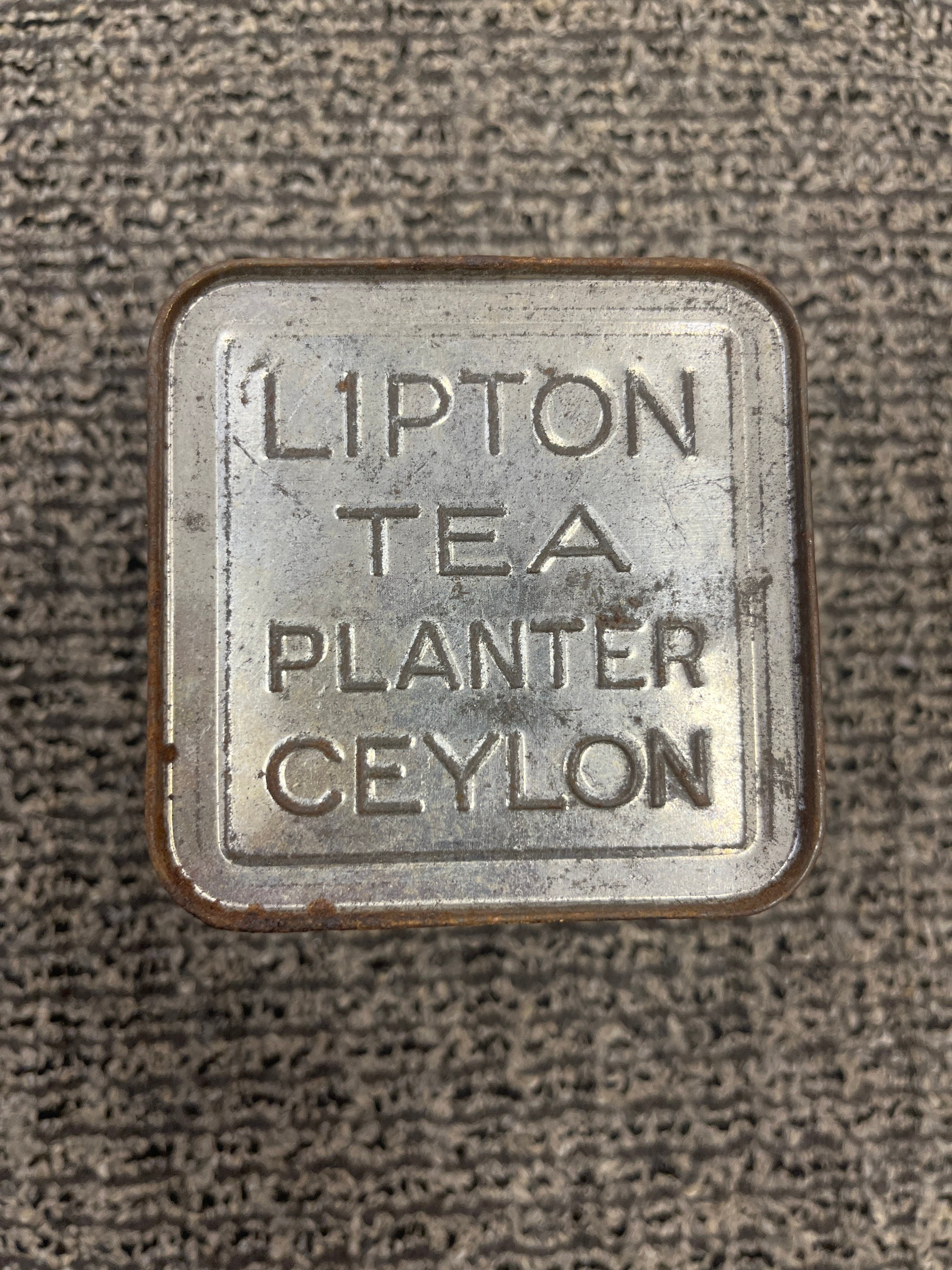 Vintage Lipton Tea Tin With Lid - Etsy