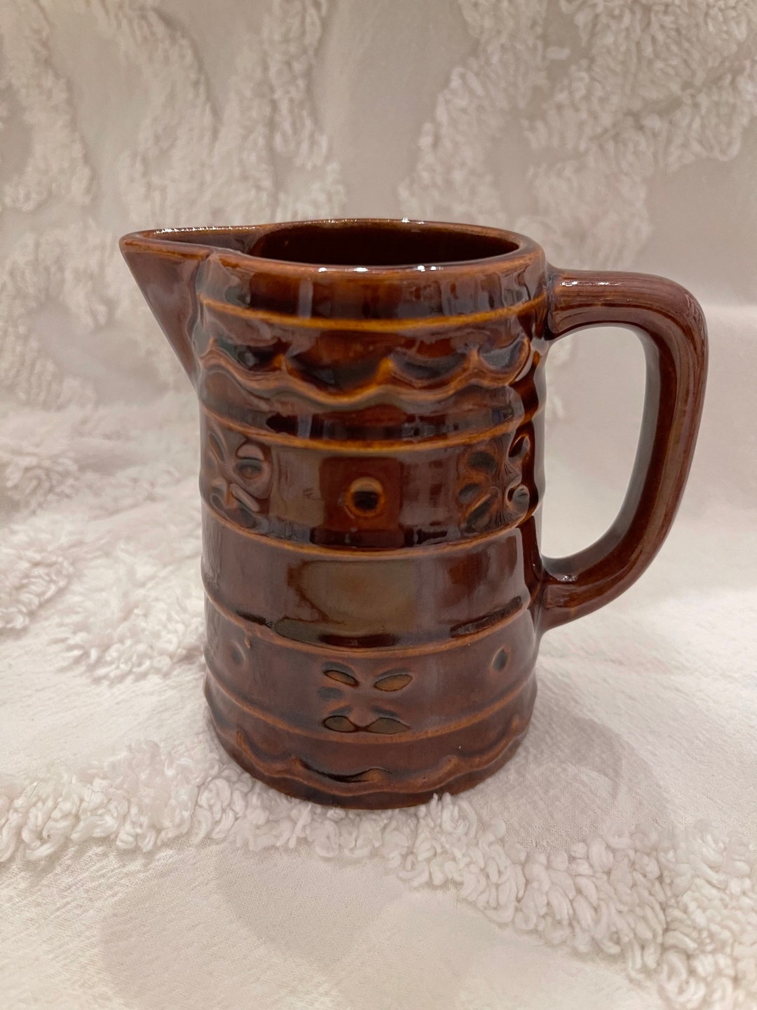 Vintage Marcrest Stoneware Daisy Dot Creamer 4” Made in USA - Etsy