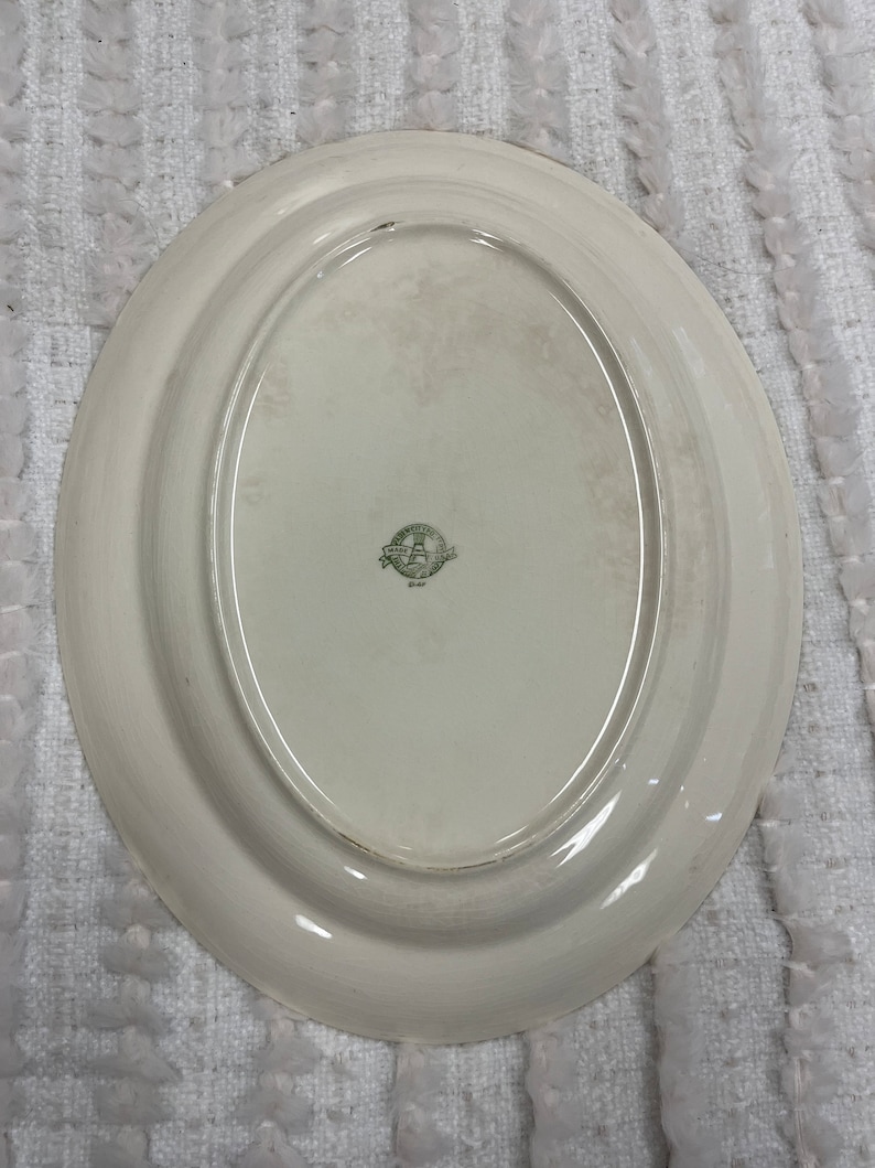 Vintage Paden City Pottery Oval Platter Floral Pattern Made in USA - Etsy