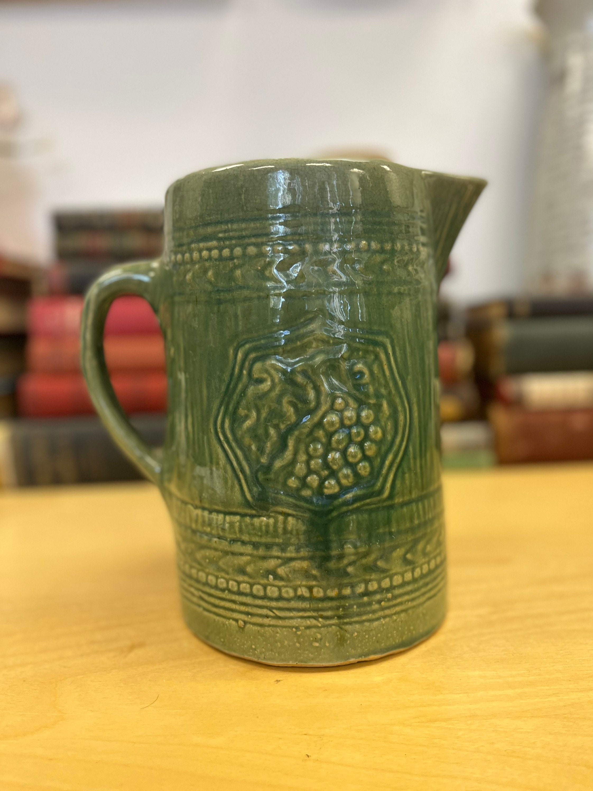 Vintage Mccoy Stoneware Grapes Pottery Pitcher - Etsy
