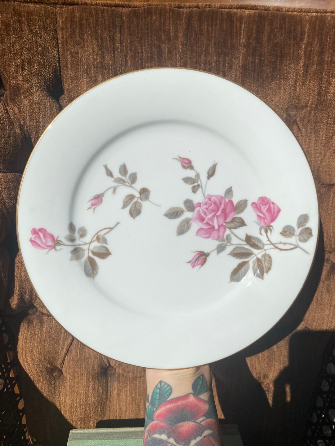 Vintage Noritake Rosemarie Dinner Plates (8) - Etsy