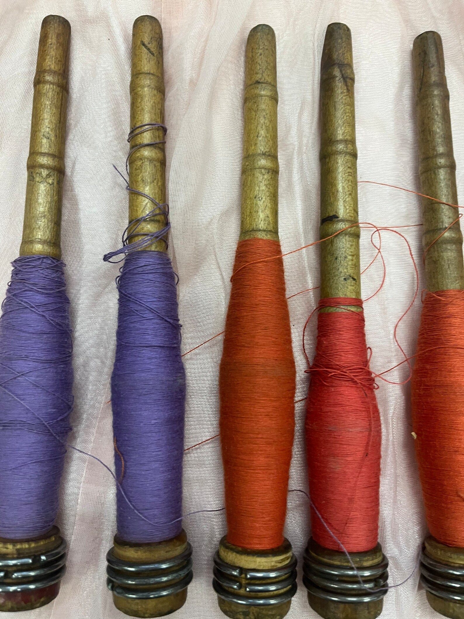 Set of 6 Vintage Spools / Spindles Vintage Thread - Etsy