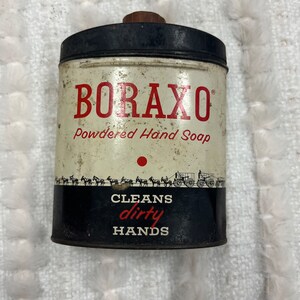 Boraxo Powdered Hand Soap Vintage Tin - Etsy