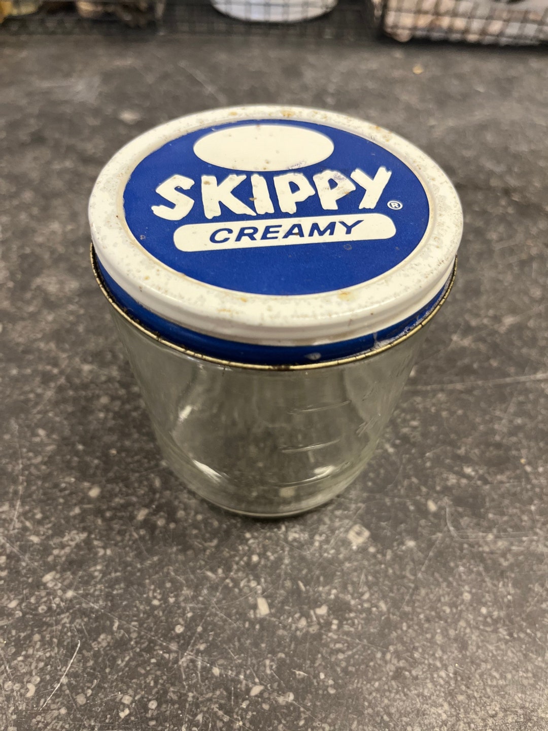 Vintage Skippy Creamy Peanut-butter Glass Jar - Etsy