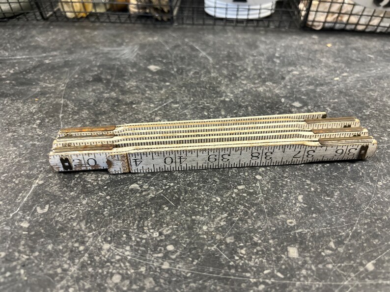 Vintage Wood Folding Measuring Stick - Etsy