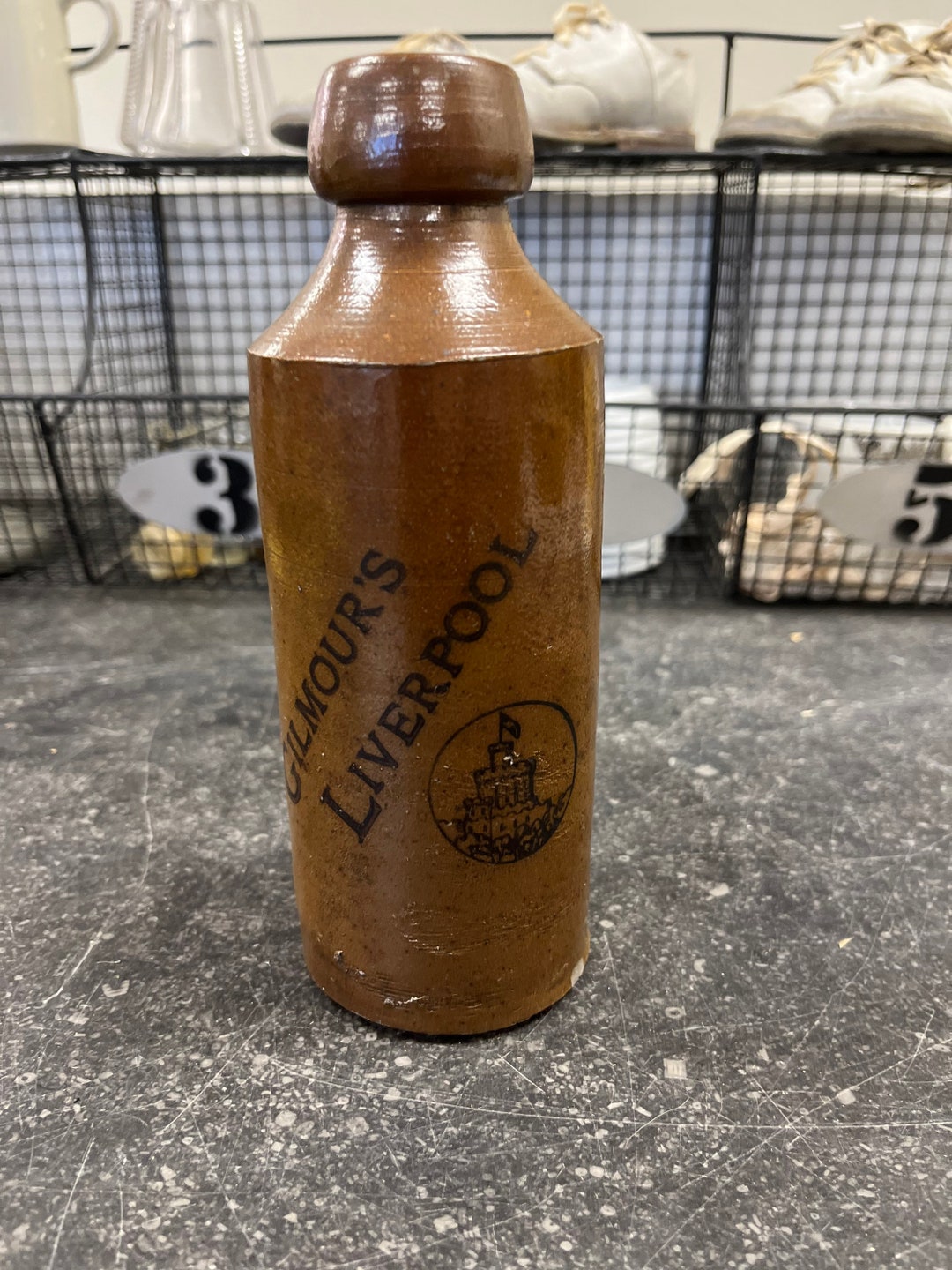Gimours Liverpool Stoneware Bottle/vase - Etsy