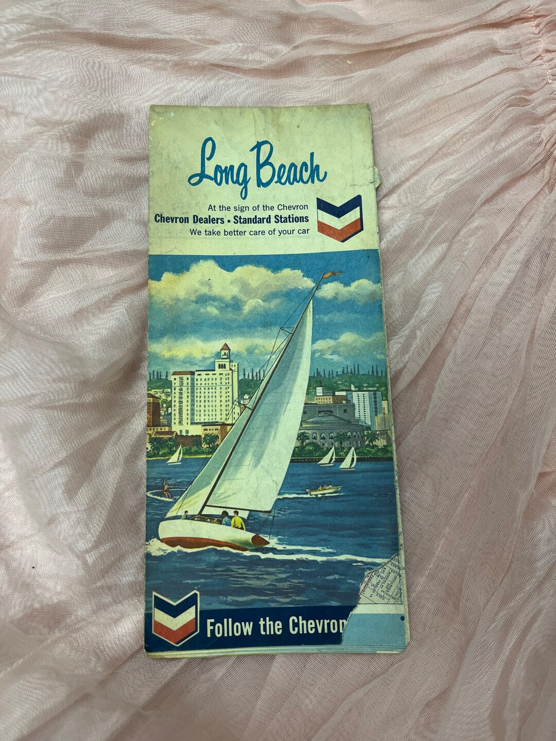 1963 Chevron Road Map: Long Beach - Etsy