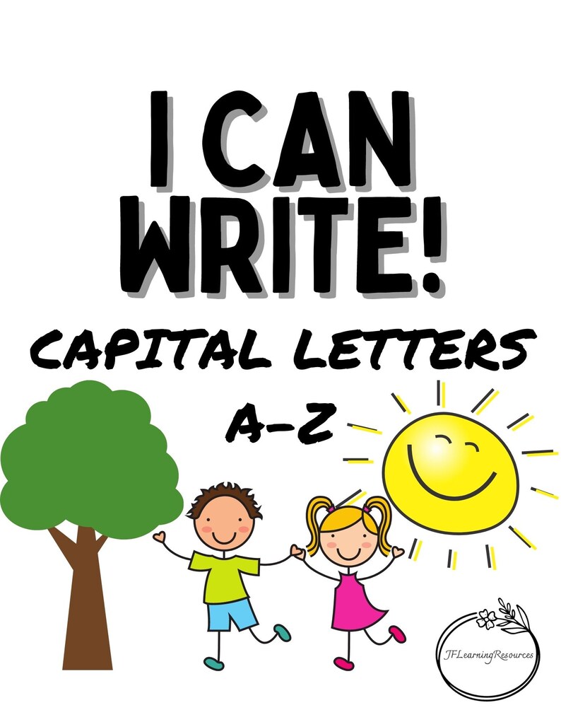 Capital Letters Worksheets A-Z - Etsy