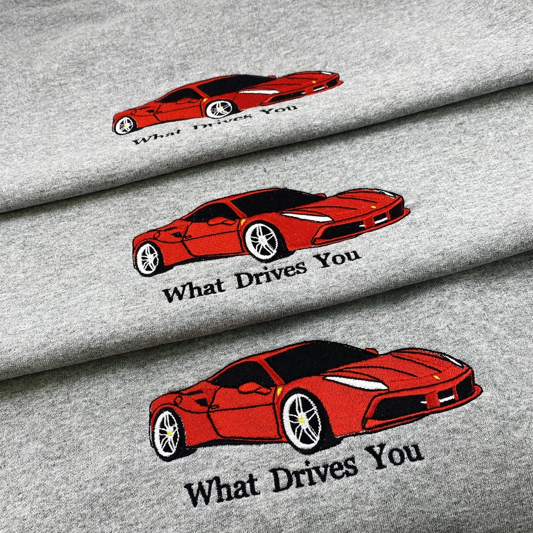 Custom Car Guy Gift, Embroidered Custom Car Portrait Sweatshirt, Car ...