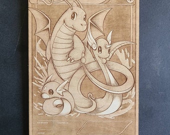 Dragonite Evolution Line Card Sticker - Etsy