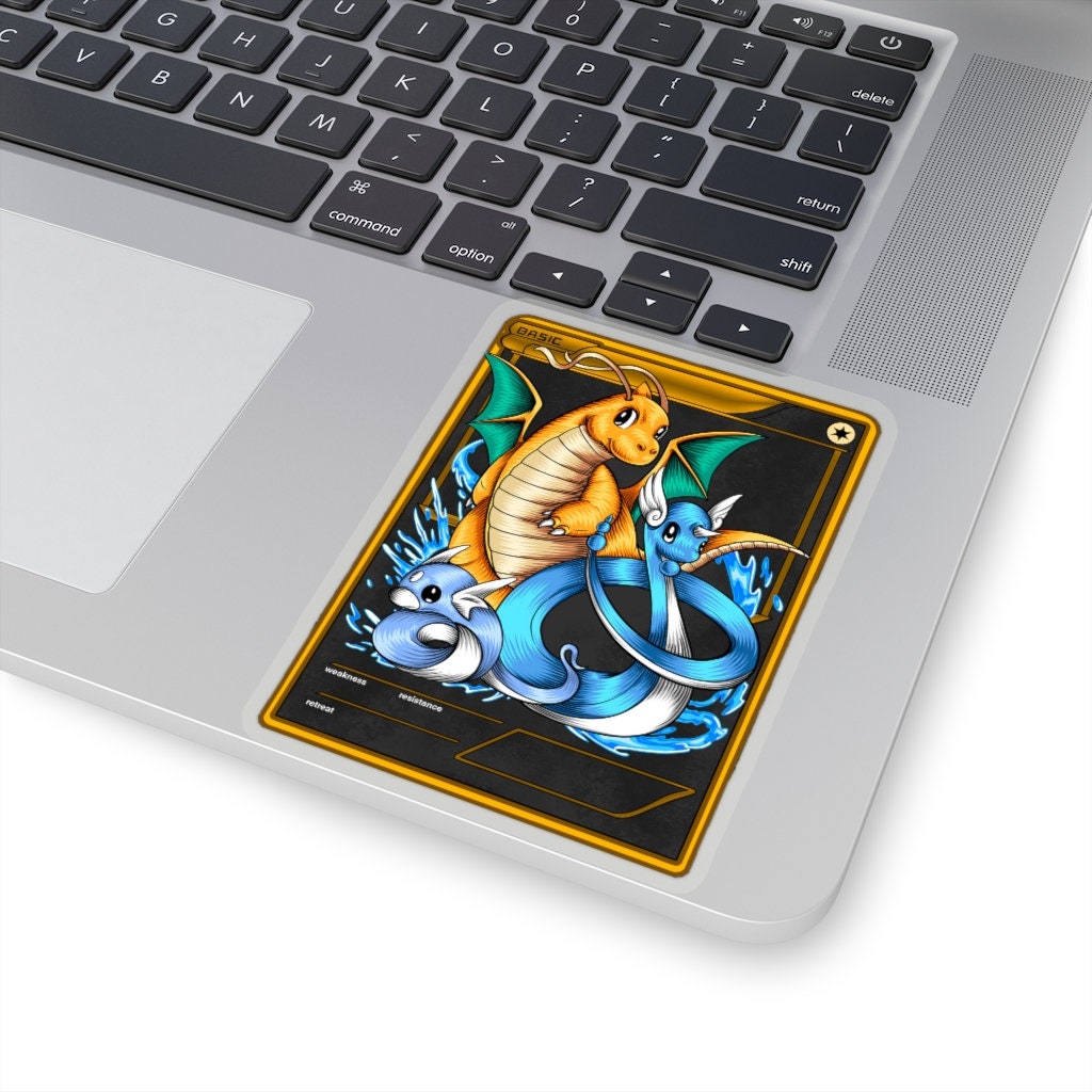 Dragonite Evolution Line Card Sticker - Etsy