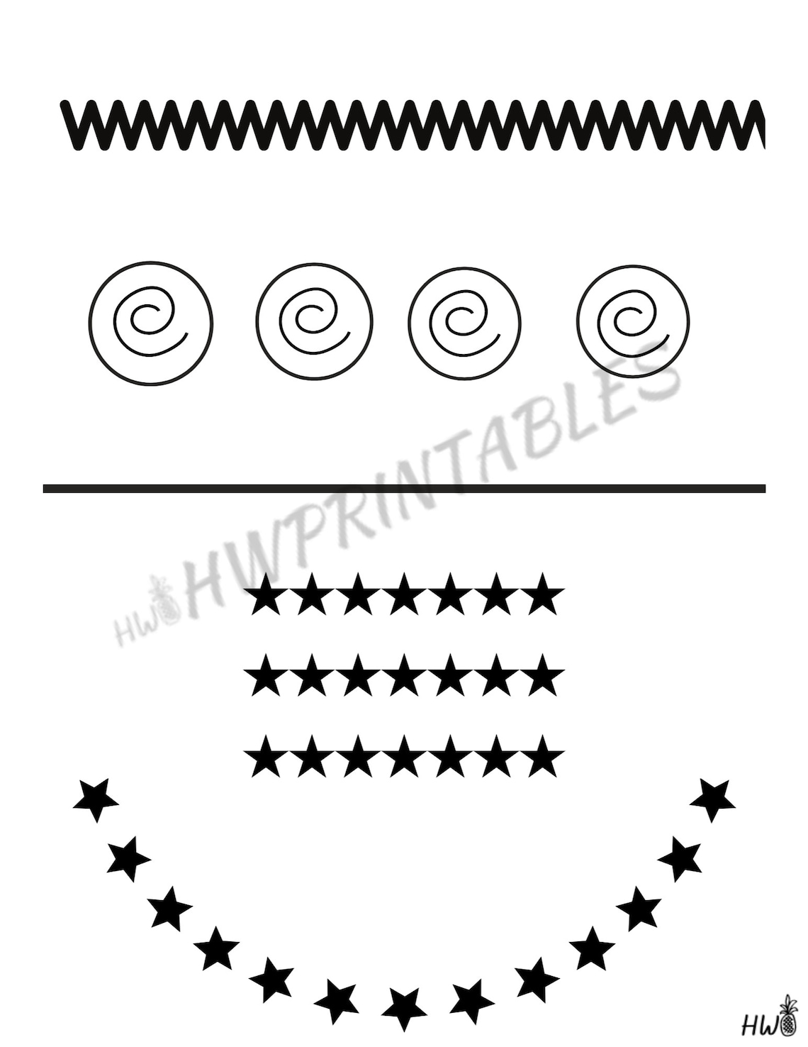 Cake Decorating Practice Sheets, Piping Buttercream or Royal Icing ...