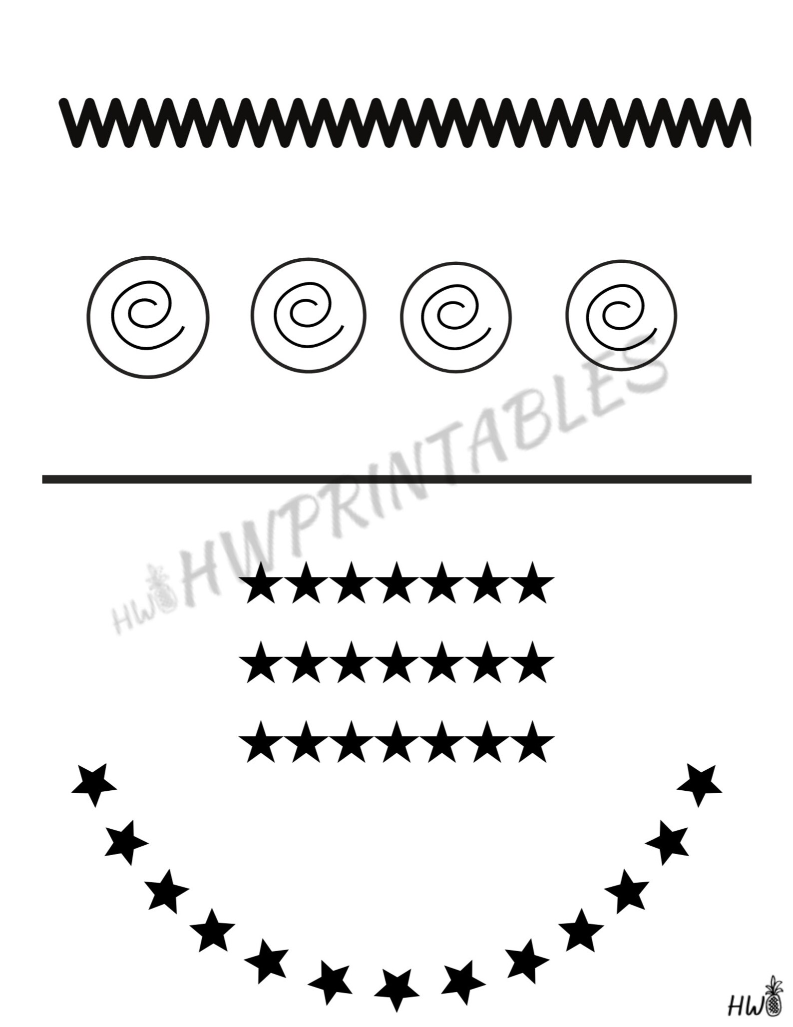 Cake Decorating Practice Sheets, Piping Buttercream or Royal Icing ...