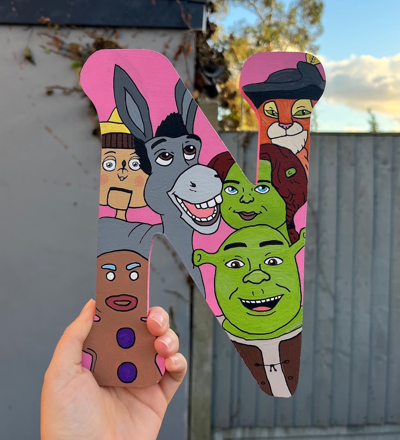 Hand Painted Themed Letter 5-6 Characters - Etsy