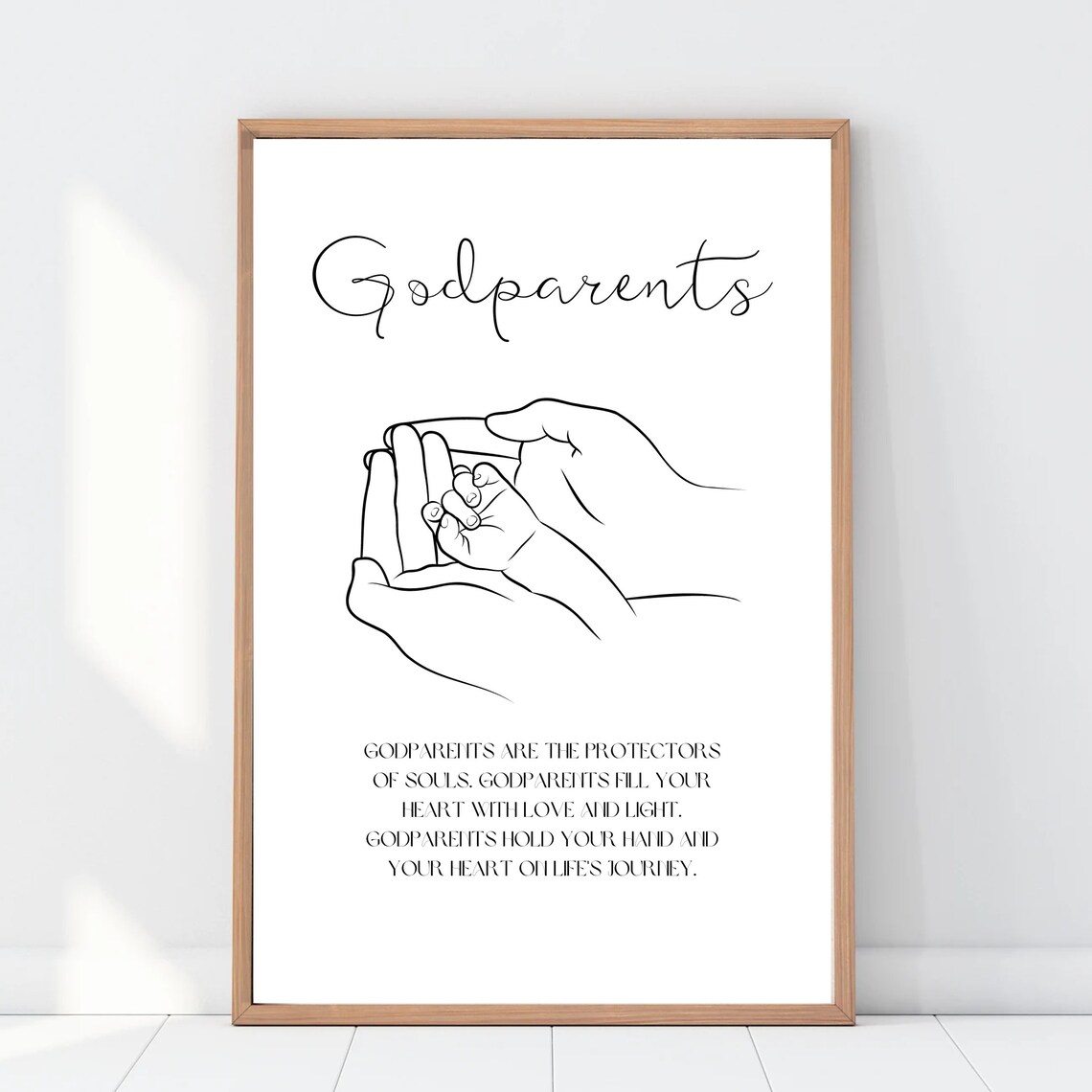 Godparents Gift |godmother Godparents Godfather Godchild | Thank You ...