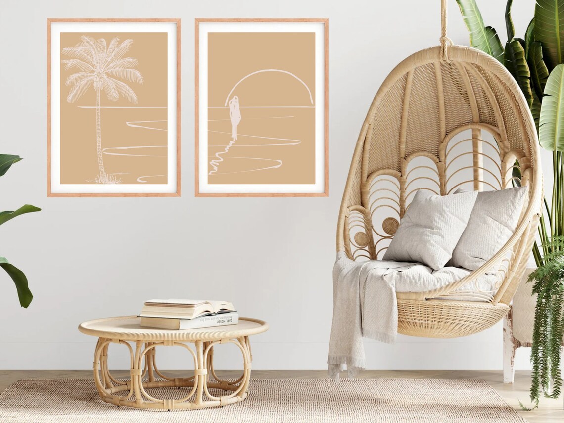 Boho Beach Nursery Poster Set of 2 - Etsy