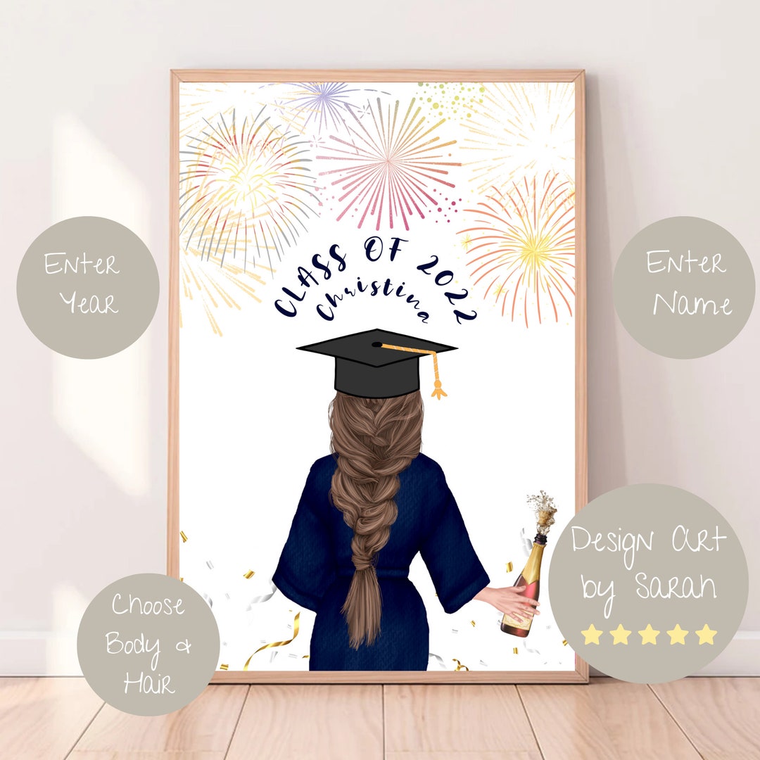 Custom Graduation Gift for Her | Personalized Graduation Print ...