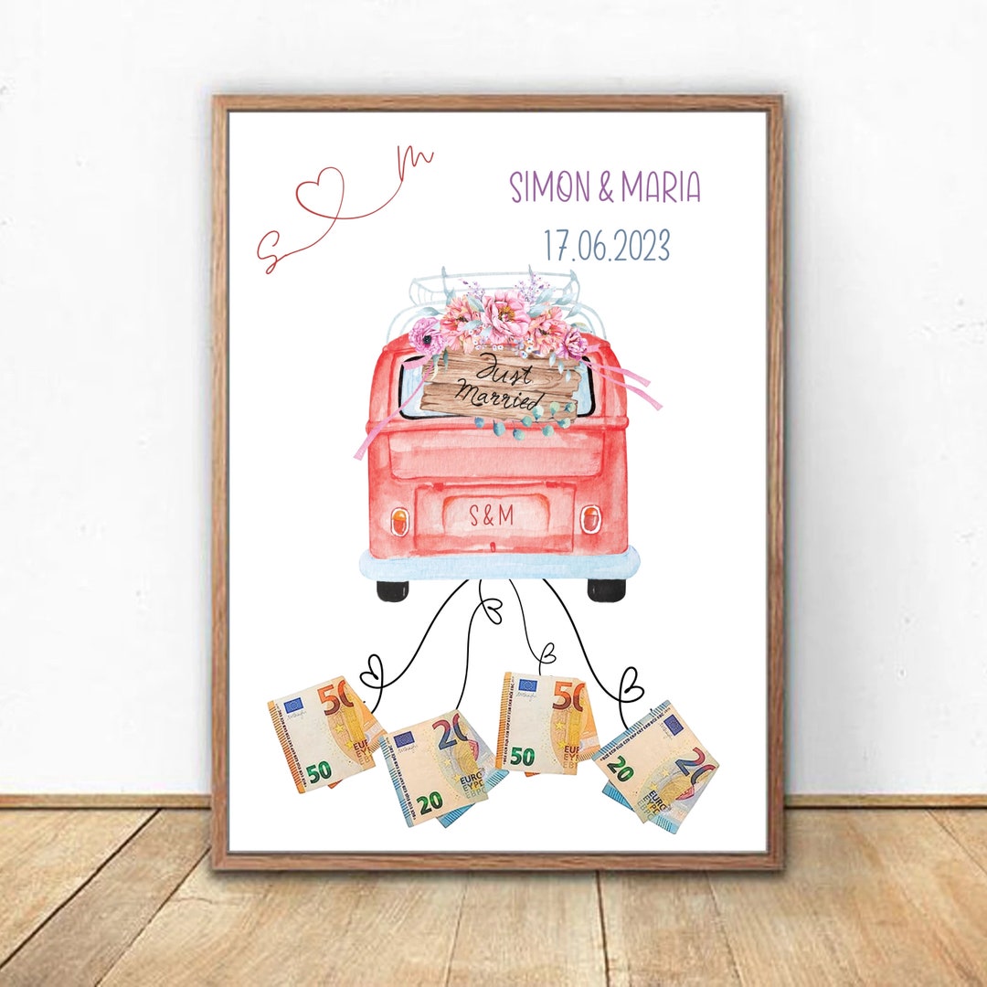 Personalized Money Wedding Gift: A Unique Wedding Gift With a Surprise ...