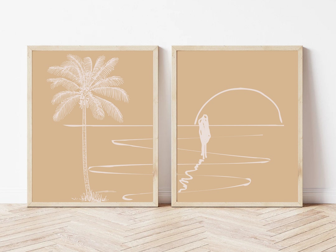 Boho Beach Nursery Poster | Set of 2 - Etsy