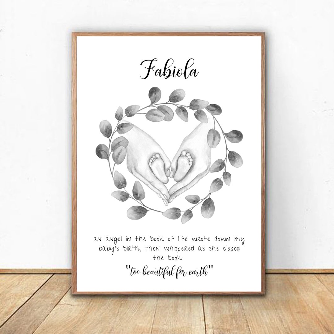 Baby Loss Memory | Remembrance Print for Newborn - Etsy